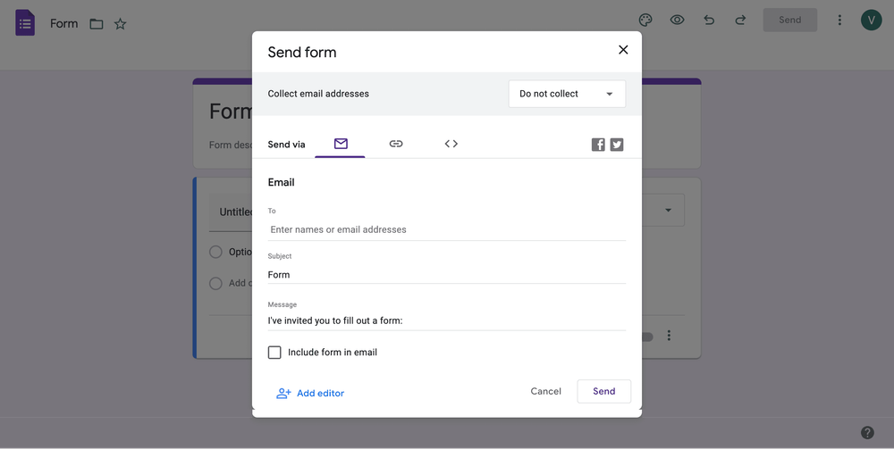 How to Embed a Google Form in an Email or a Website - MakeForms