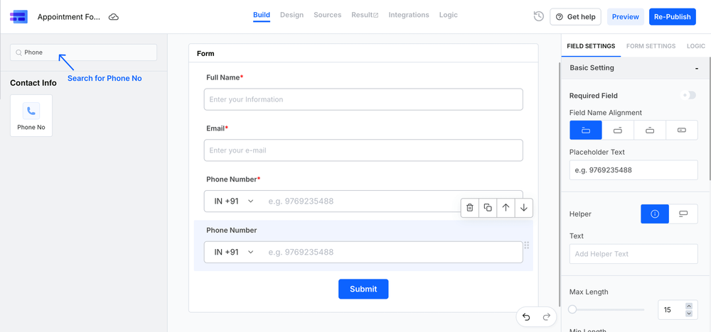 How to Verify Lead with OTP Phone Verification - MakeForms