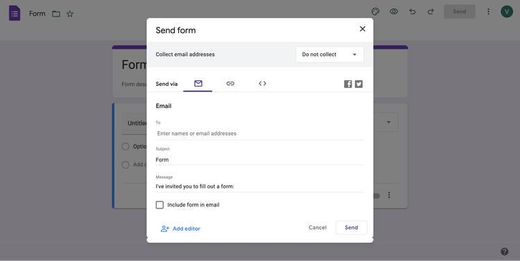 How to Embed a Google Form in an Email or a Website - MakeForms