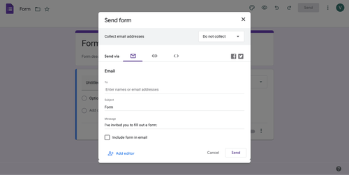 How to Embed a Google Form in an Email or a Website - MakeForms